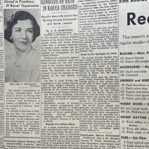 1951 Macarthur China UN Korean War, US Forces Aid Korea, Korean Art ...