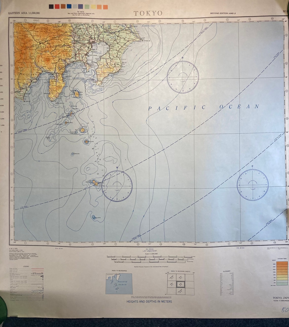 1943 Tokyo WW2 Topographical Map by US Military World War II - Etsy