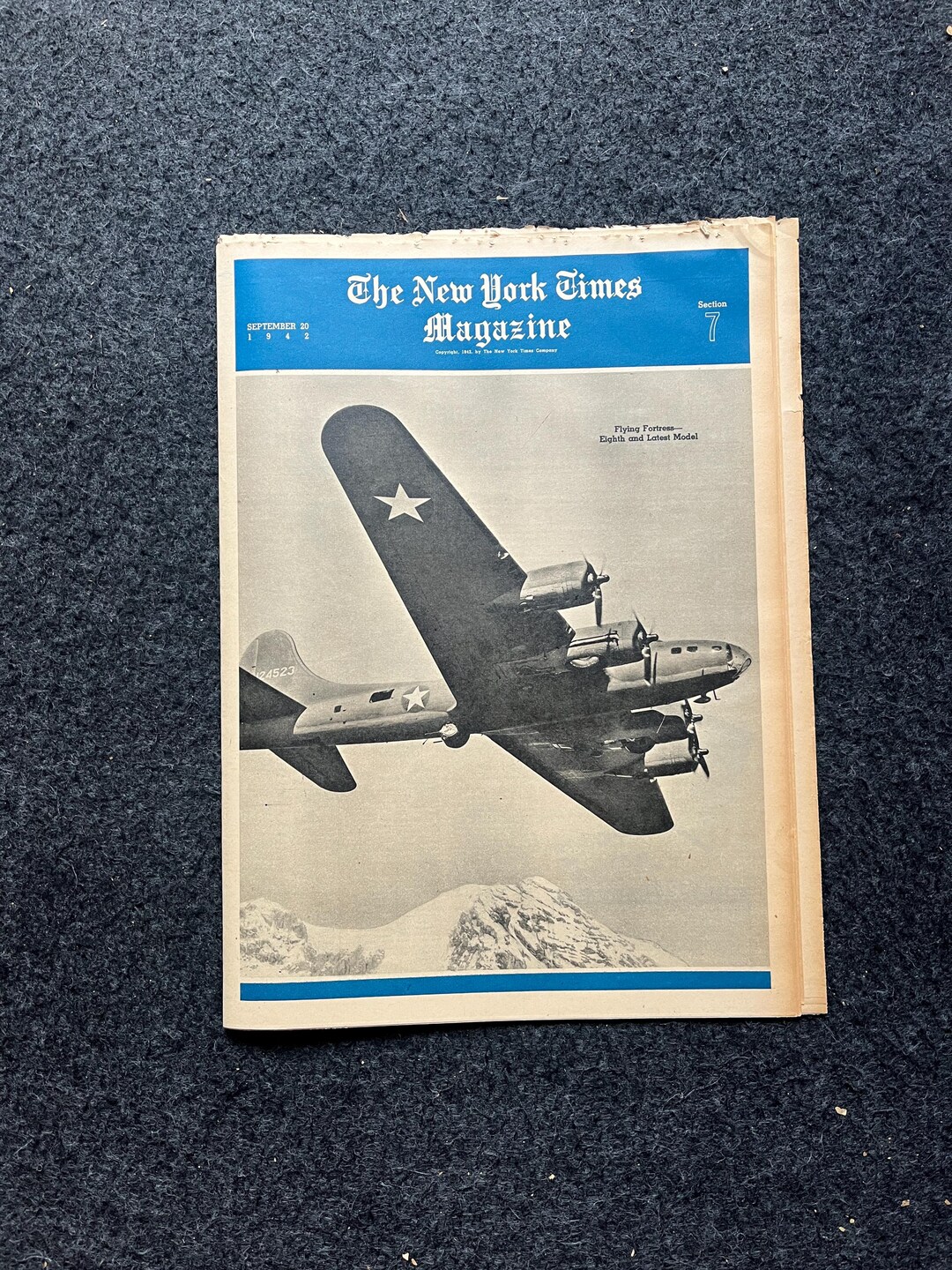 Vintage 1942 WW2 Magazine Section, Original Newspaper, Military History ...