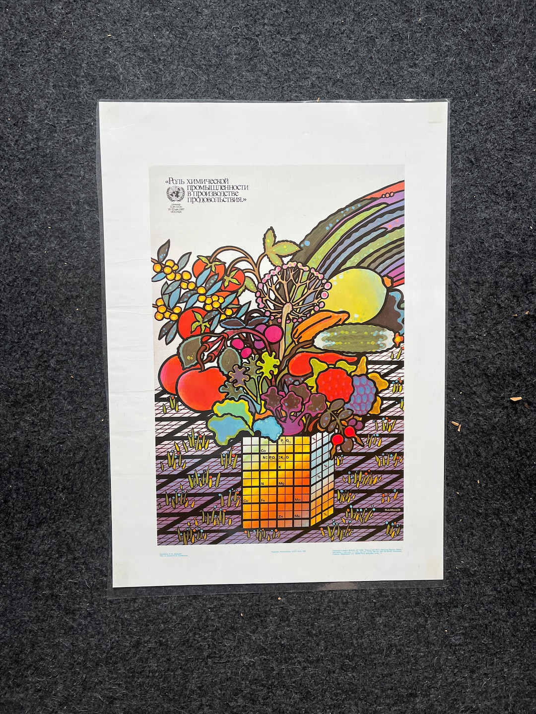 1980s Russian Peace Poster, USSR Cold War Propaganda Poster, Vintage ...