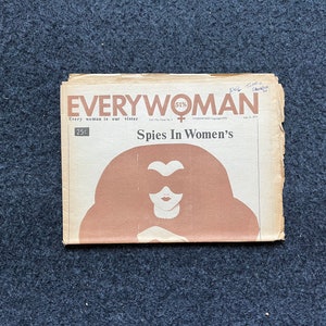 Vintage 1970s Feminist Newspaper, Everywoman 2nd Wave Feminism, LGBTS ...