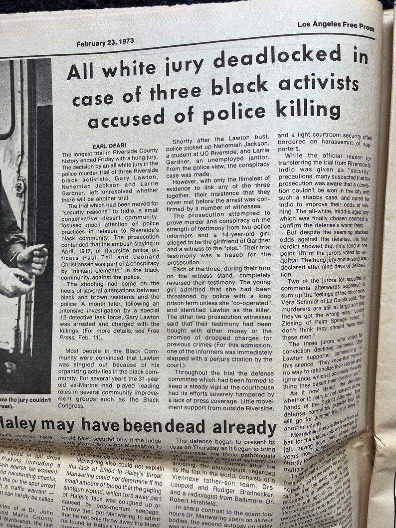 1970s Counterculture LGBT Los Angeles Free Press, Black Panther Party ...