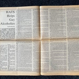 1980s LGBT Texas Donald Baker Newspaper, LGBTQIA Memorabilia, Queer ...