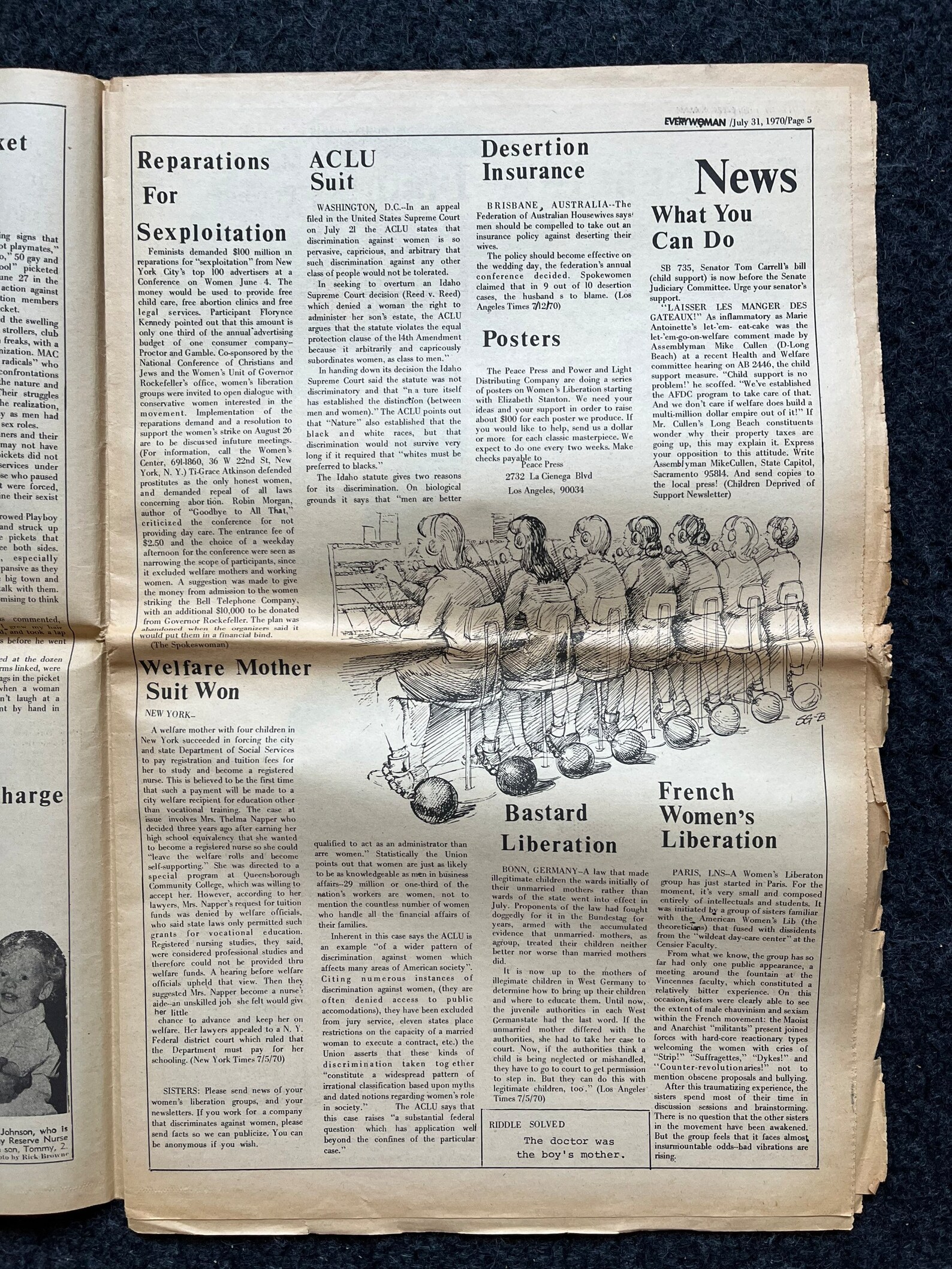 Vintage 1970s Feminist Newspaper, Everywoman 2nd Wave Feminism, LGBTS ...