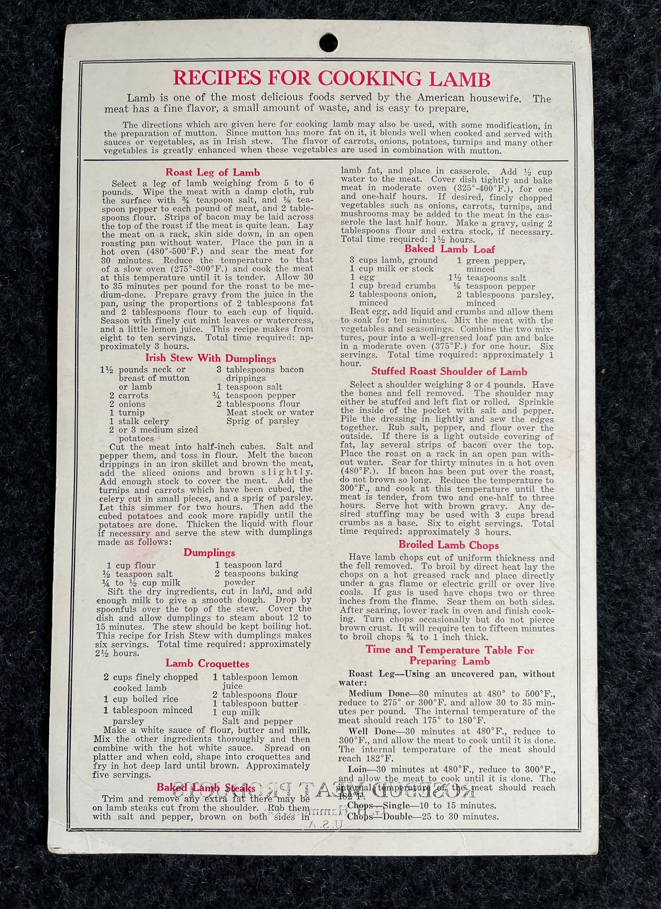 1930s Great Depression Butcher Charts Recipes Original | Etsy