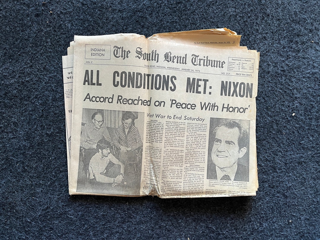 End of Vietnam War Day of Nixon Ends War in Vietnam January 24th 1973 ...