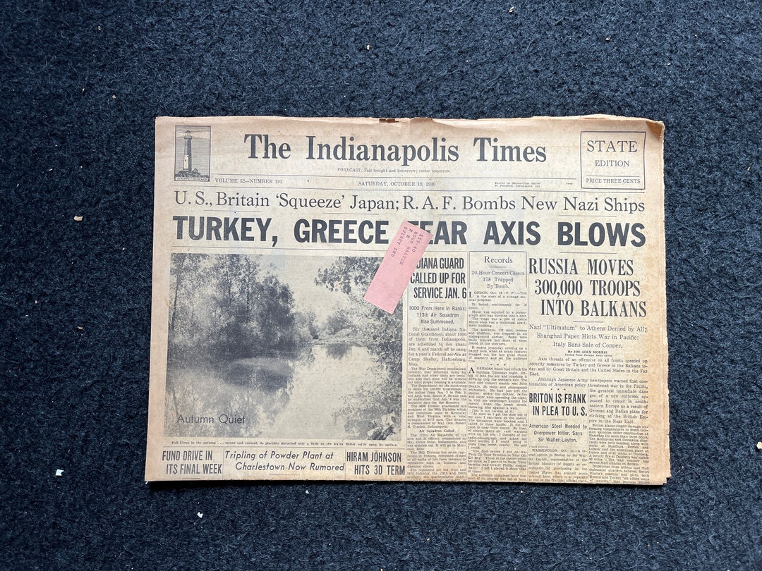 1940 Turkish Neutrality, Turkey Souvenirs, Original Vintage WW2 ...