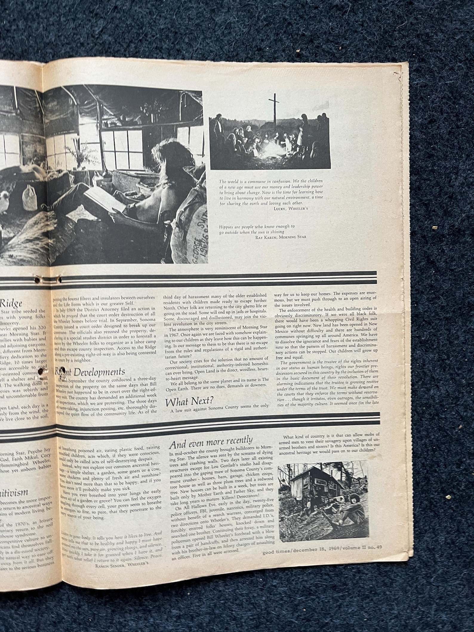 1969 Leftist Newspaper Vintage Ephemera Gifts, Vintage Zine, Good Times ...