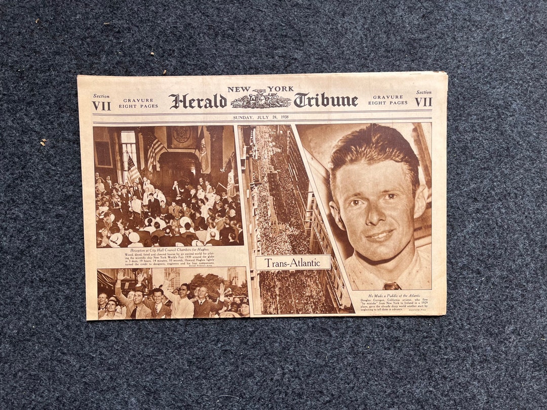 1938 James Corrigan Trans-atlantic Flight Parade and - Etsy