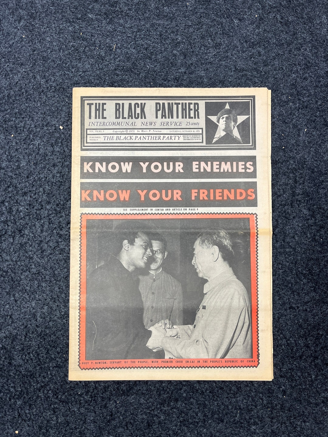 1971 Black Panther Chinese Communist CCP Support, Black Excellence ...
