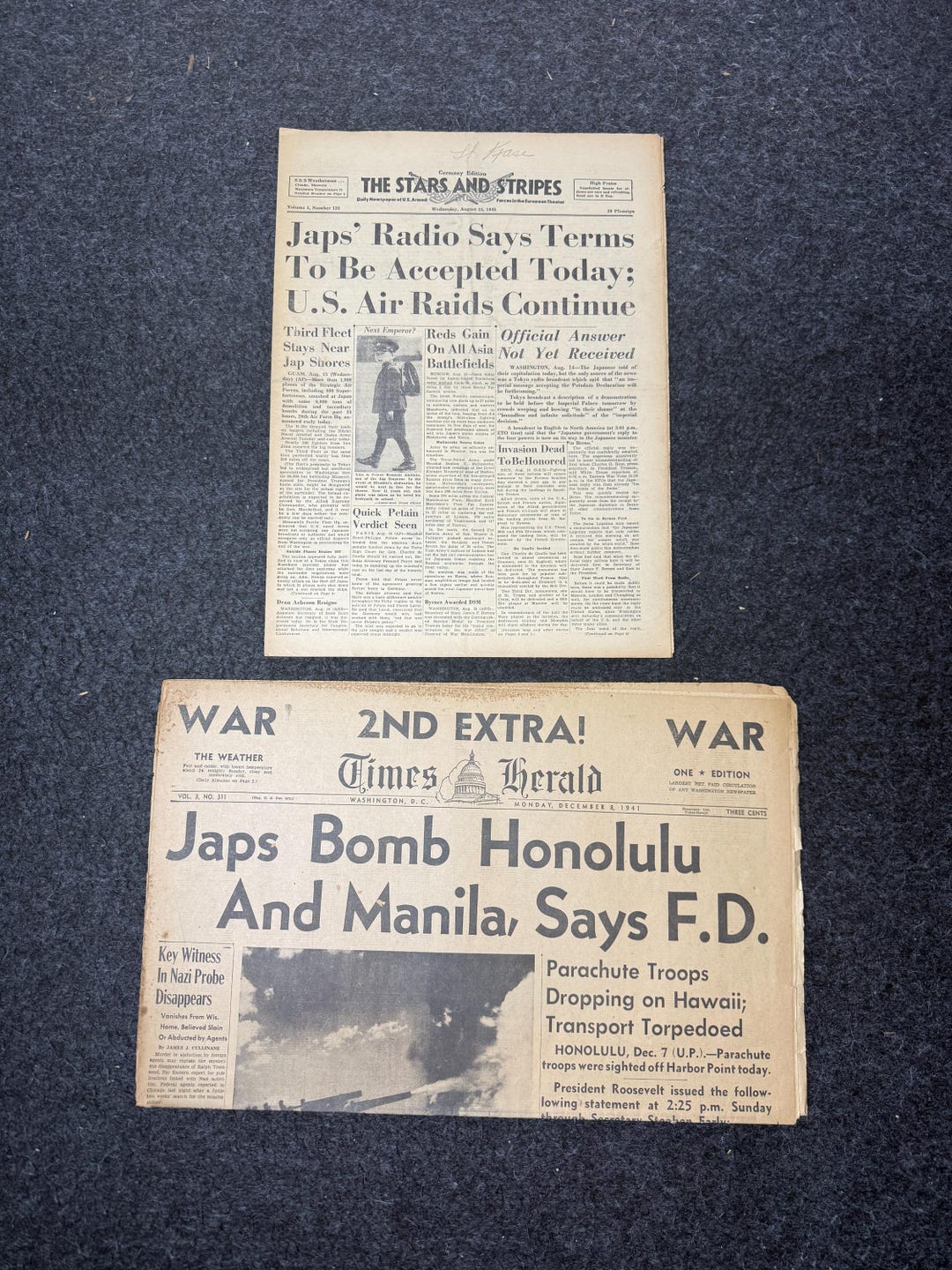 WW2 Beginning and End of World War 2 – Day of US Declares War on Japan ...