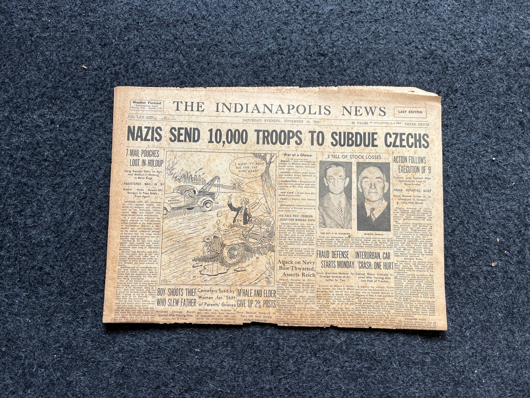 1939 Partition of Czechoslovakia, WW2 Memorabilia, Czech History ...