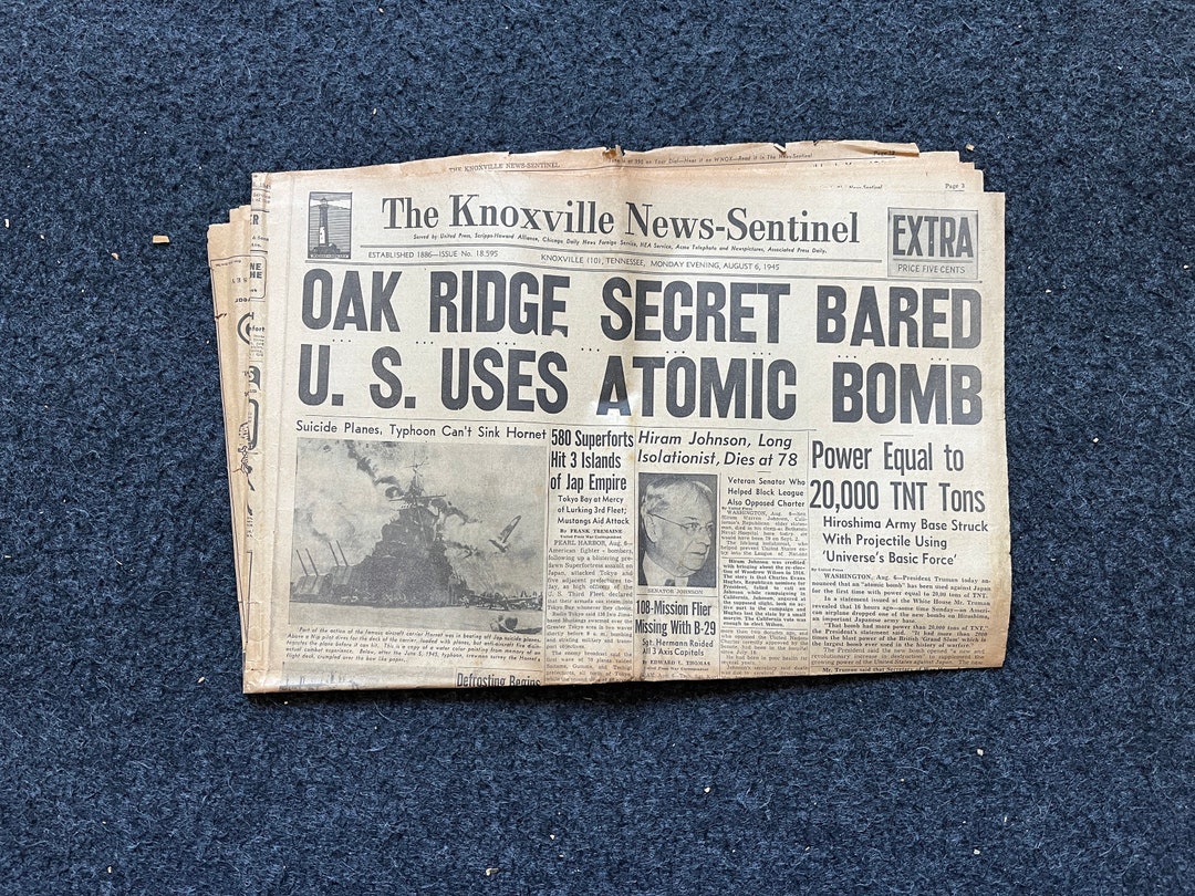 WW2 1945 Atomic Bombing of Hiroshima World War 2 Memorabilia, WW2 ...