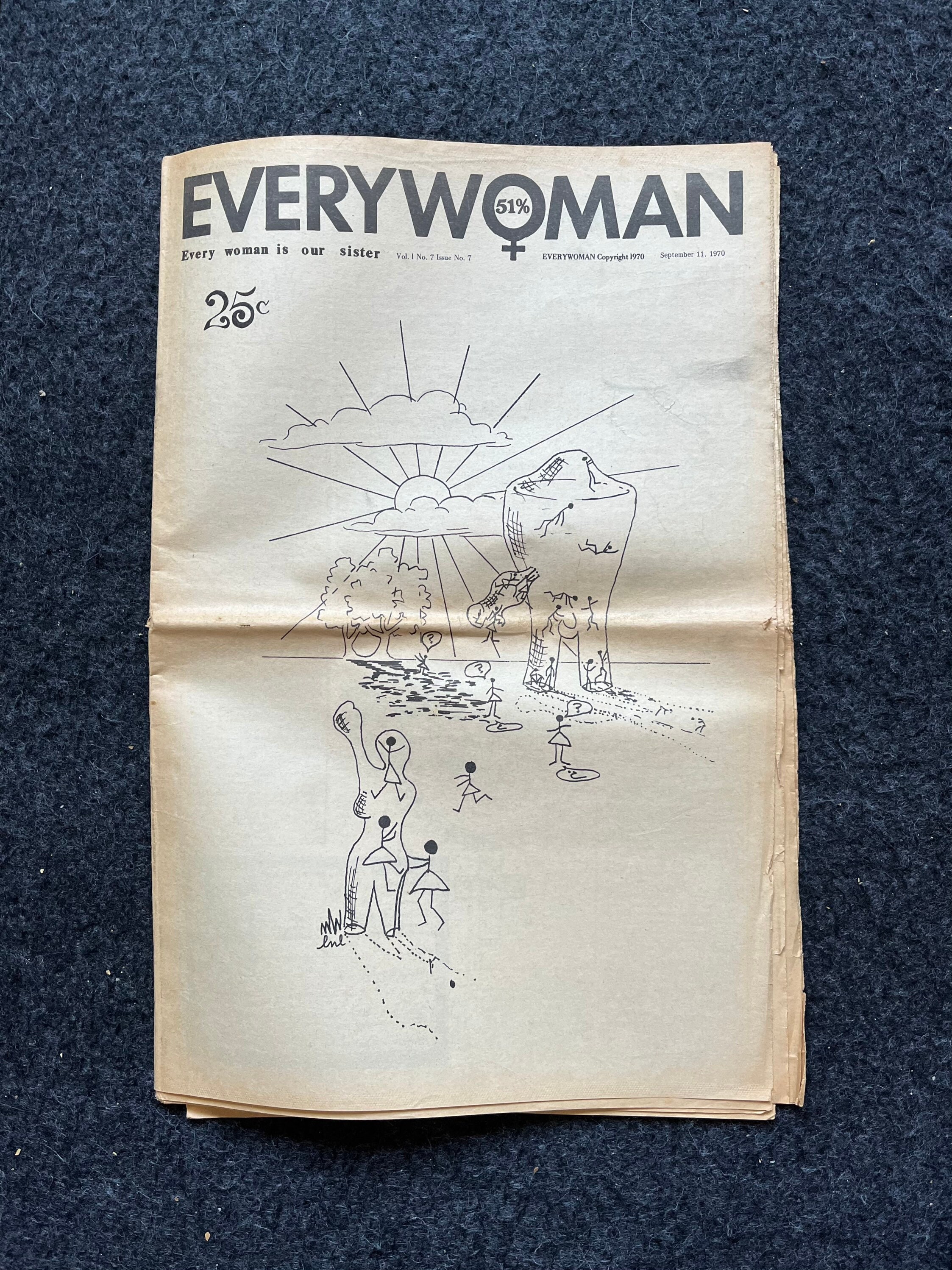 Vintage 1970s Feminist Newspaper, Everywoman 2nd Wave Feminism, LGBTR ...