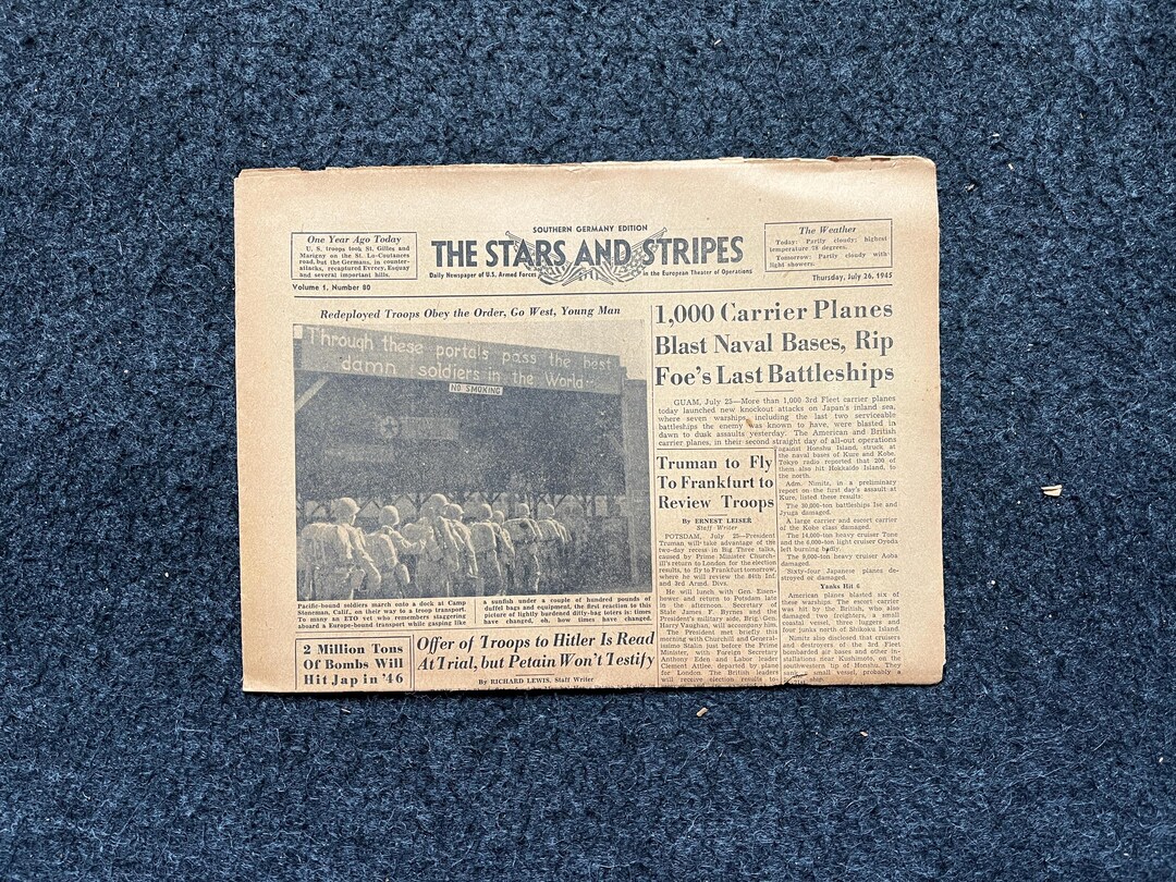 Best of the Rest - Late WW2 Japanesetheatre Newspaper - Original ...