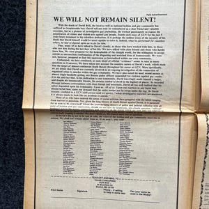 1980s LGBT Texas Donald Baker Newspaper, LGBTQIA Memorabilia, Queer ...