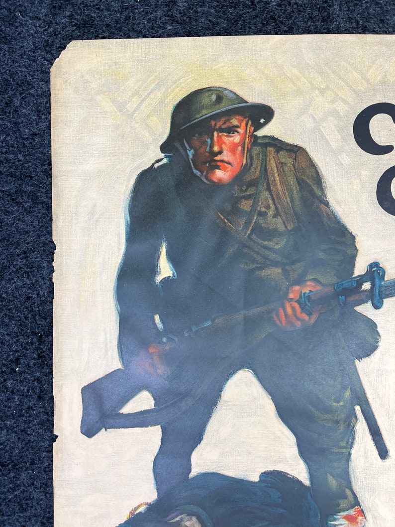 Original WW1 Propaganda Poster Come on 1917 World War 1 - Etsy