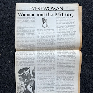 Vintage 1970s Feminist Newspaper, Everywoman 2nd Wave Feminism, LGBTM ...