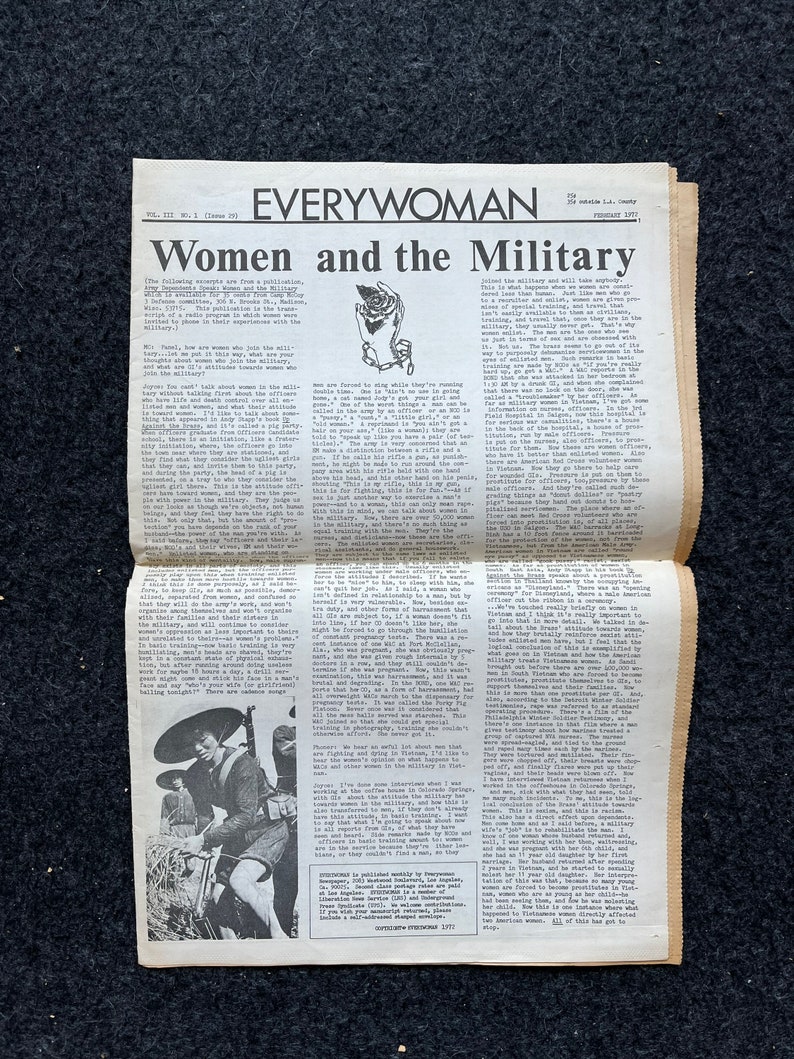 Vintage 1970s Feminist Newspaper Everywoman 2nd Wave - Etsy