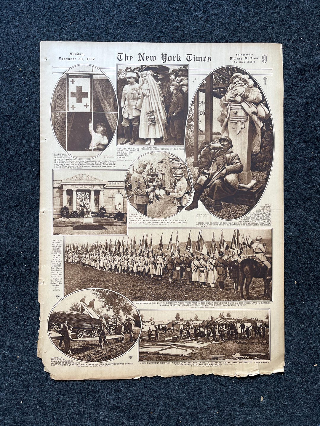WWI Vintage Newspaper Pictorial Section - December 23, 1917 - Etsy