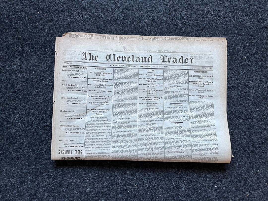Original 1876 General Custers Last Stand, Battle of Little Bighorn Wild ...