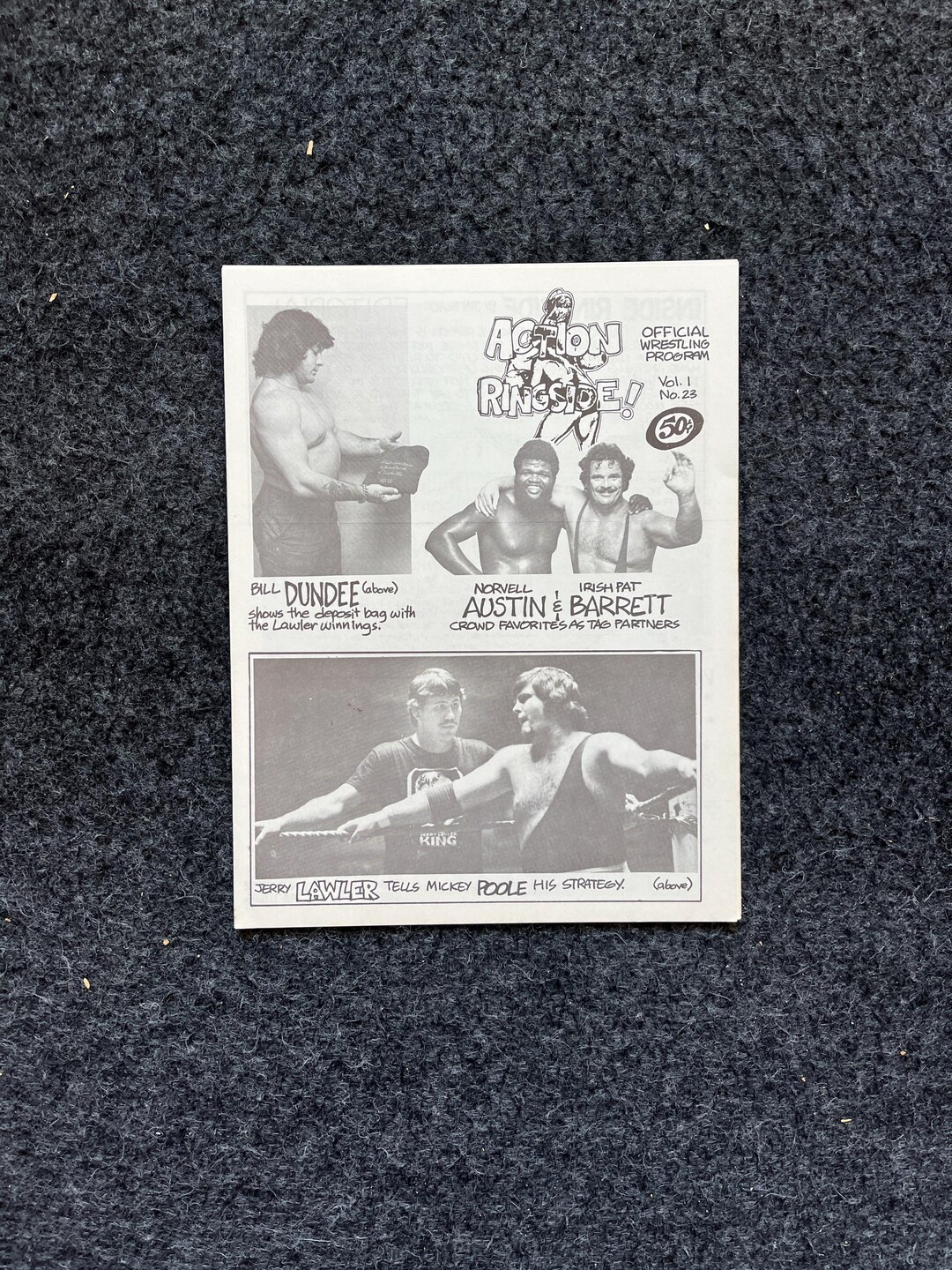 1970s Action Ringside Wrestling Pamphlet: Vintage Kayfabe Art - Etsy