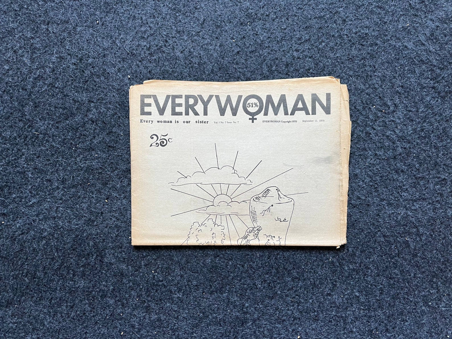 Vintage 1970s Feminist Newspaper, Everywoman 2nd Wave Feminism, LGBTR ...