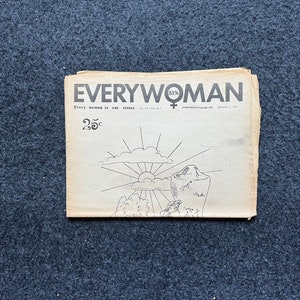 Vintage 1970s Feminist Newspaper, Everywoman 2nd Wave Feminism, LGBTR ...