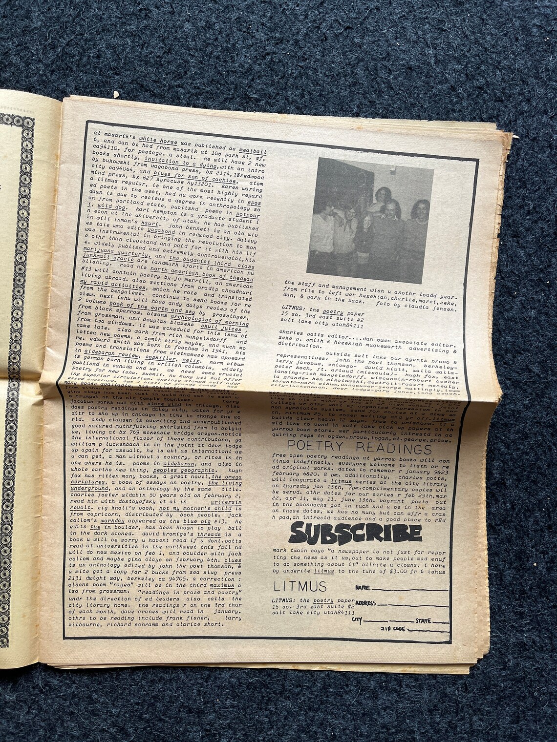 1970s Underground Newspaper, Black Panther Party, Vintage Antique ...