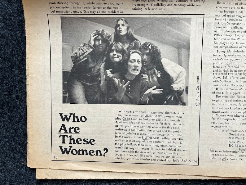 Vintage 1970s Feminist Newspaper, Everywoman 2nd Wave Feminism, LGBTI ...
