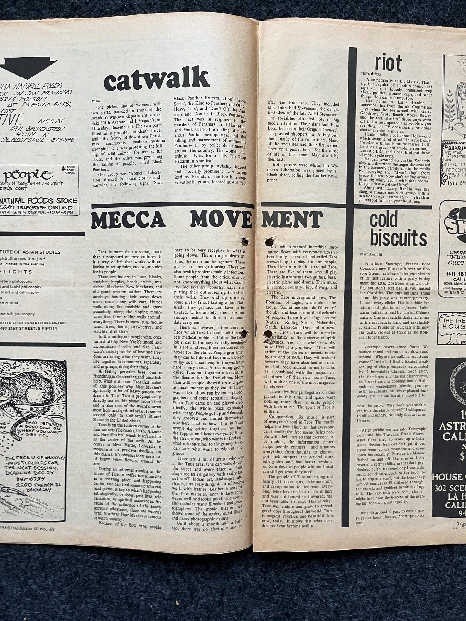 1969 Leftist Newspaper Vintage Ephemera Gifts, Vintage Zine, Good Times ...