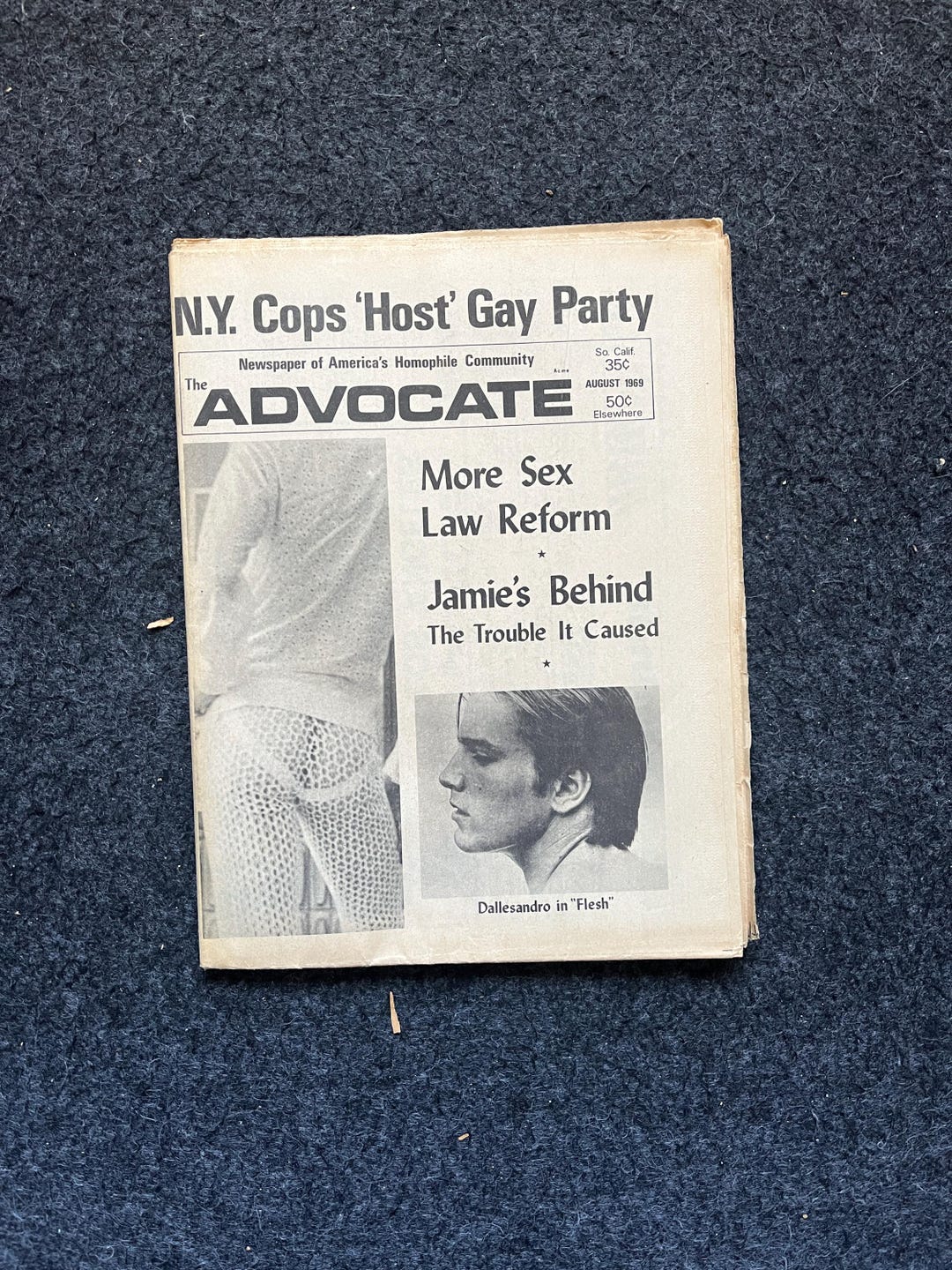 Vintage 1969 Gay Advocate LGBT Newspaper, LGBTQIA Memorabilia, Queer ...