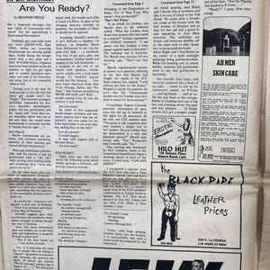 Vintage 1969 Gay Advocate LGBT Newspaper, LGBTQIA Memorabilia, Queer ...
