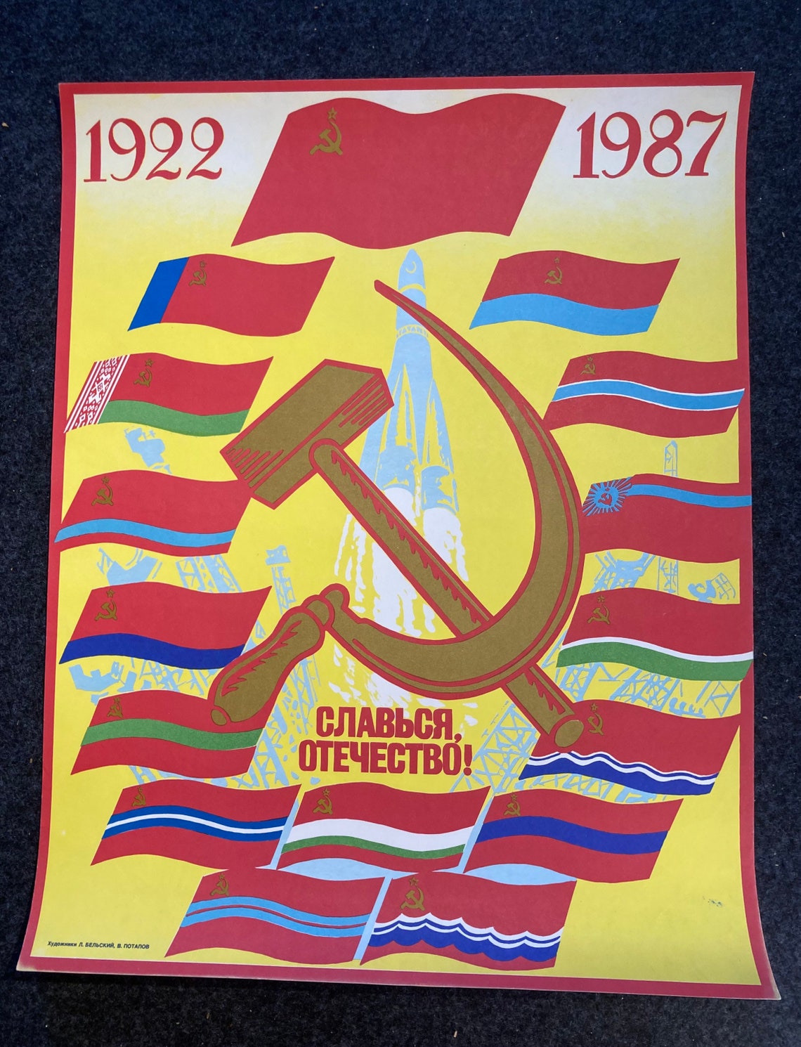 Original 1987 Soviet Union Celebrates Communist Unity and - Etsy