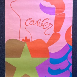 Original 1969 Horoscope Cancer Zodiac Poster – Joe Simboli Vintage ...