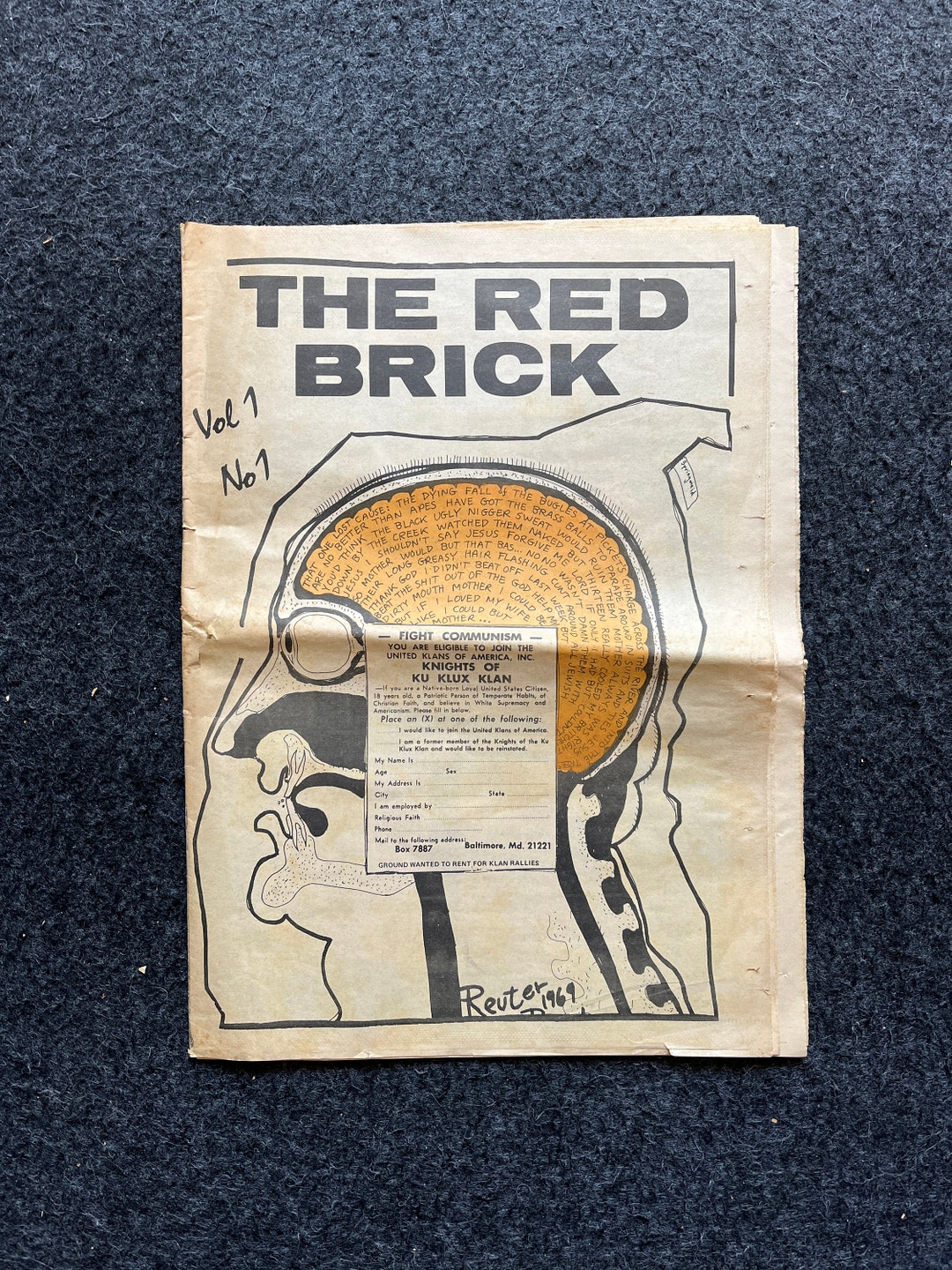 1970s Far Left Underground Newspaper, Black Panther Party, Vintage ...