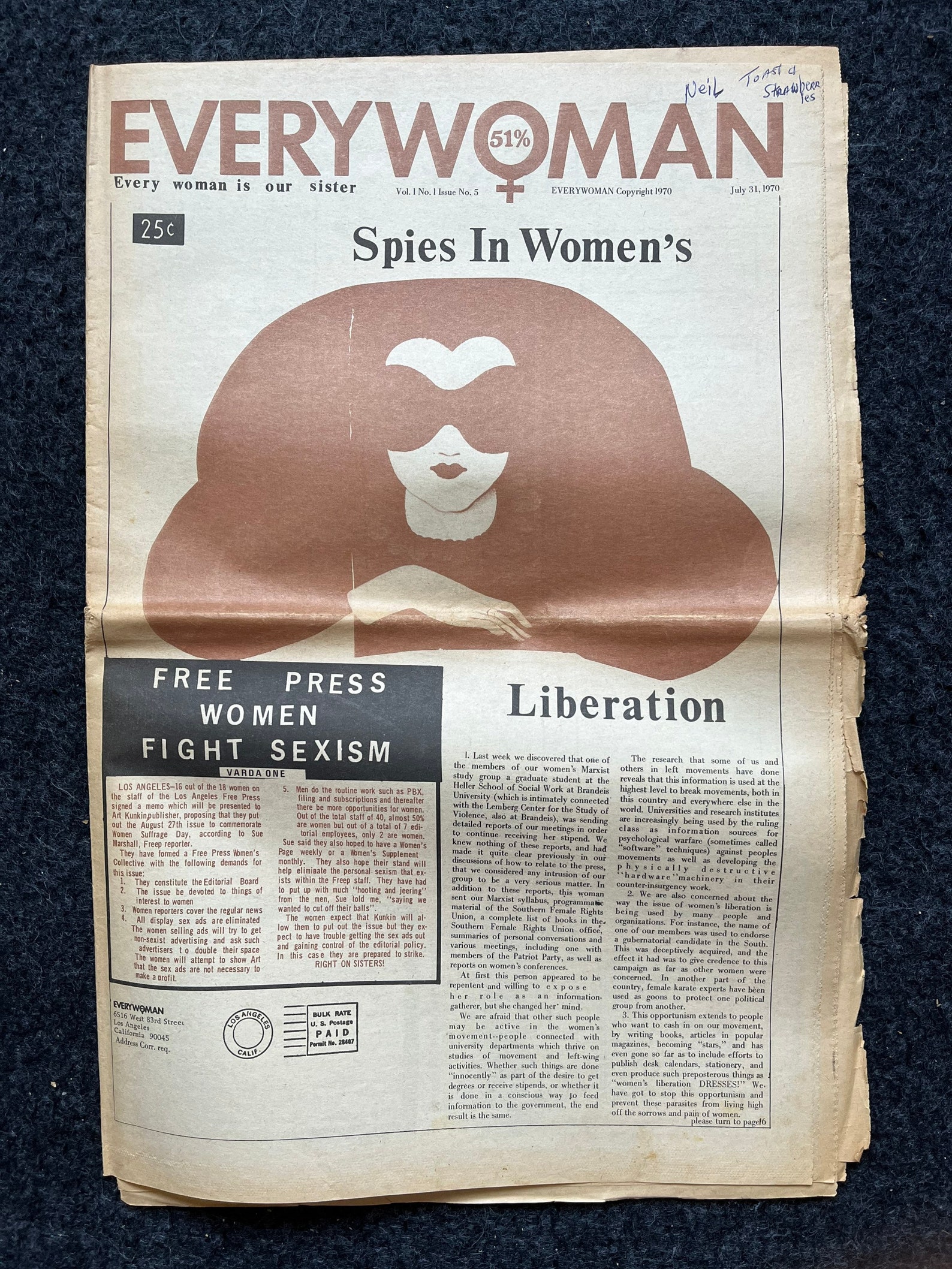 Vintage 1970s Feminist Newspaper, Everywoman 2nd Wave Feminism, LGBTS ...