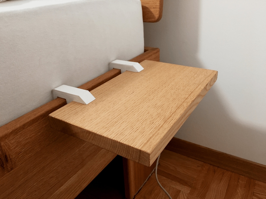 Bedside Shelf 3D Brackets STL Print File DIY Bedside Shelf for Dorm ...