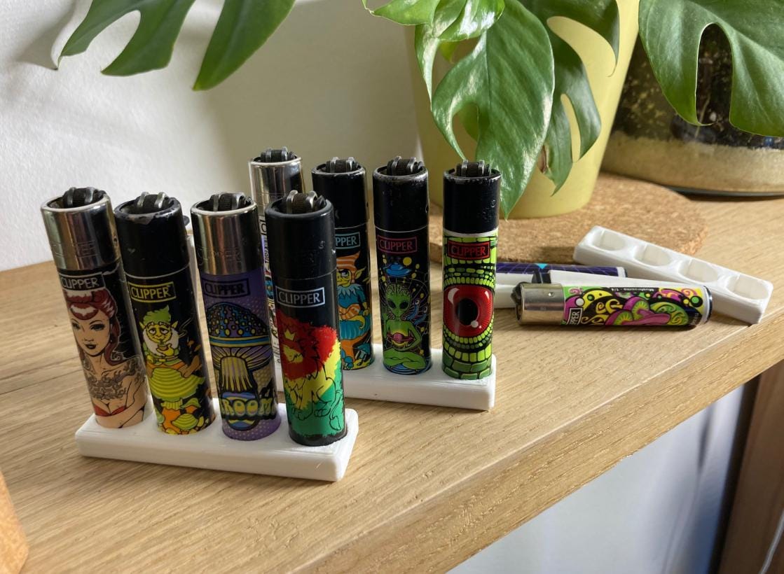 Clipper Lighter Display Stand - 3D Printable STL File (4 Slots) - Etsy