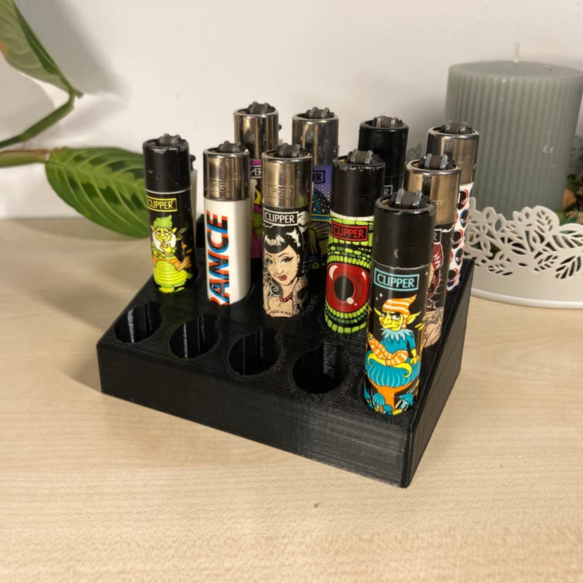 CLIPPER LIGHTER Collection STAND 15 Rack Slots 5 X 3 Snug Hold Fit Lighter Display Organizer - Etsy