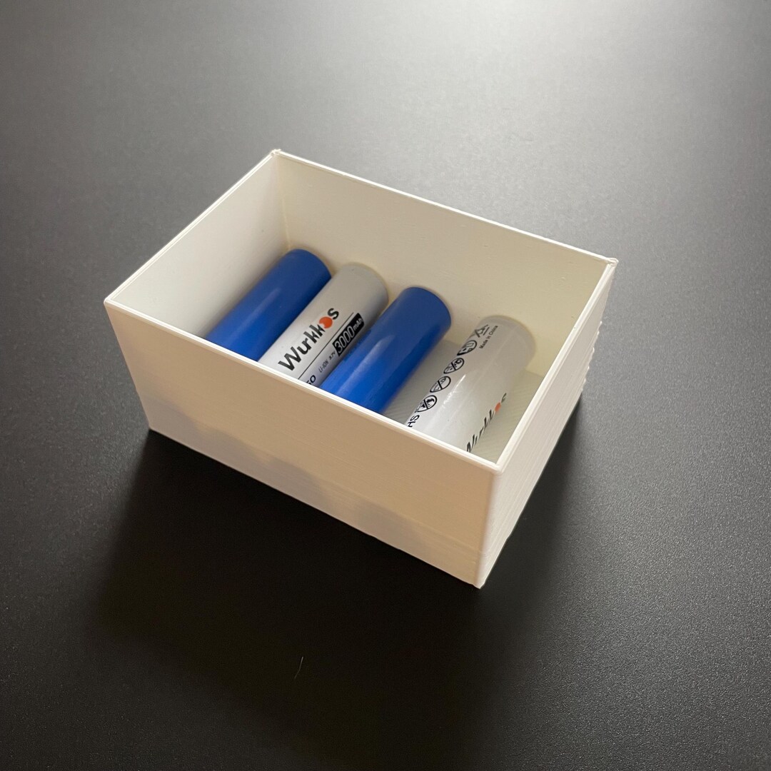 18650 Battery Storage Box STL File for 3D Printing – Durable Battery ...