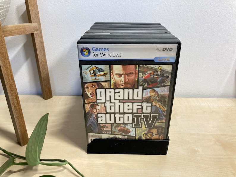 CD DVD Display Rack for Playstation / PC Game Disc Collection Storage ...