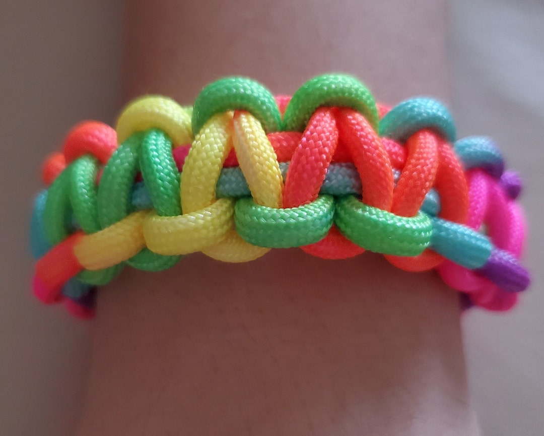 Multi Colored Paracord Parachute Bracelet - Etsy