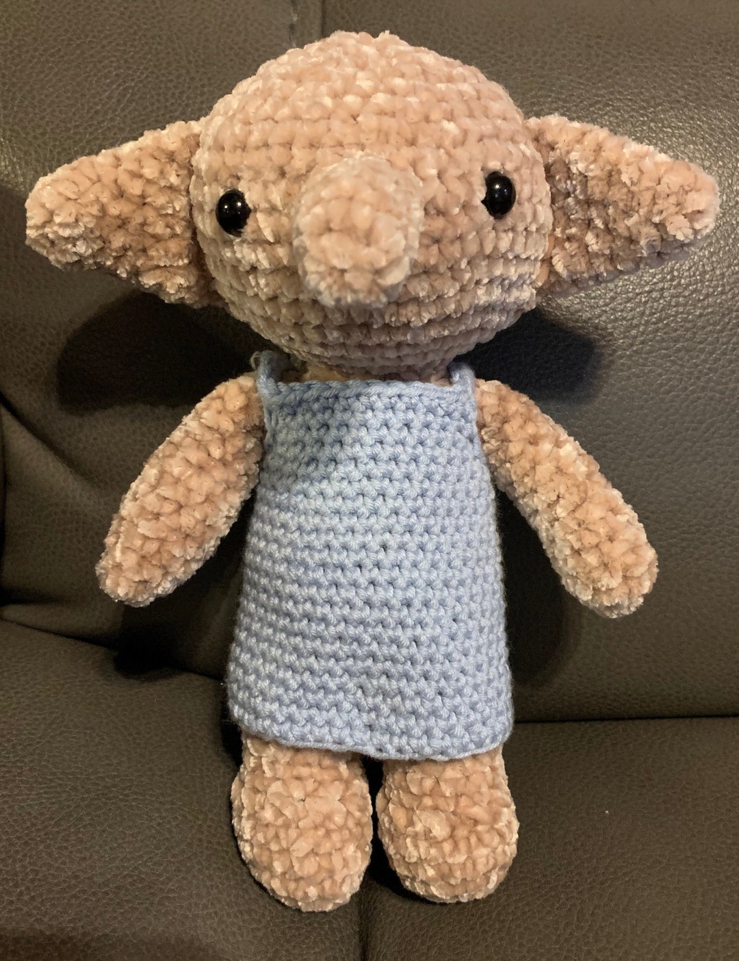 Sweet Adorable House Elf Plush Velvet Crochet Stuffed Animal Plush ...