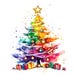 20 Christmas Tree Clipart, Xmas Holiday Trees, Colorful Seasonal Decor ...