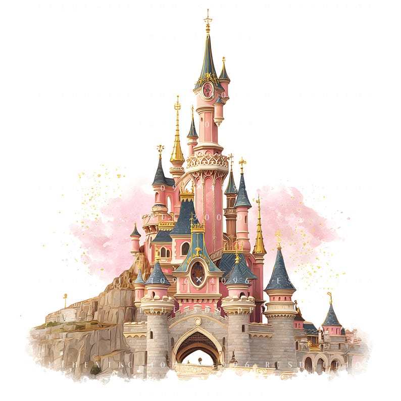 20 Storybook Palace Clipart, Princess Castle Artwork, Whimsical Kingdom ...