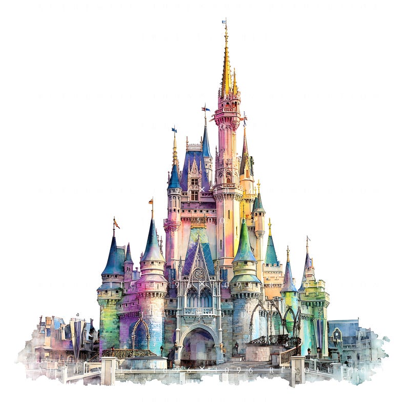 20 Storybook Palace Clipart, Princess Castle Artwork, Whimsical Kingdom ...