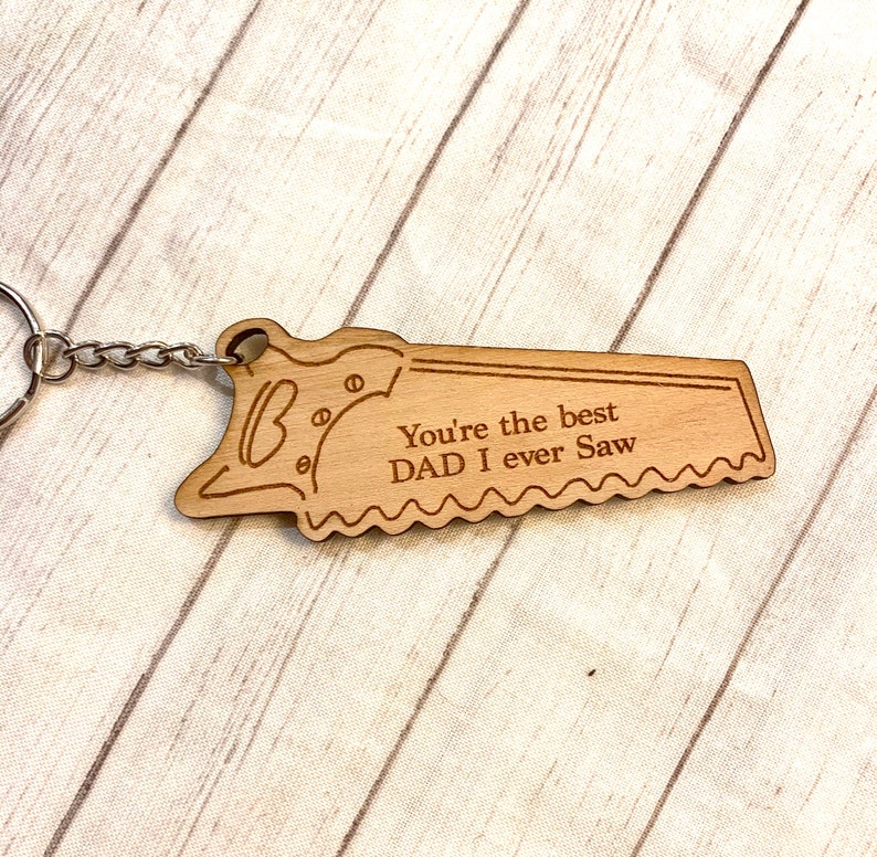 Father's Day Keychain Best Dad Tools Keychain Hammer Saw - Etsy