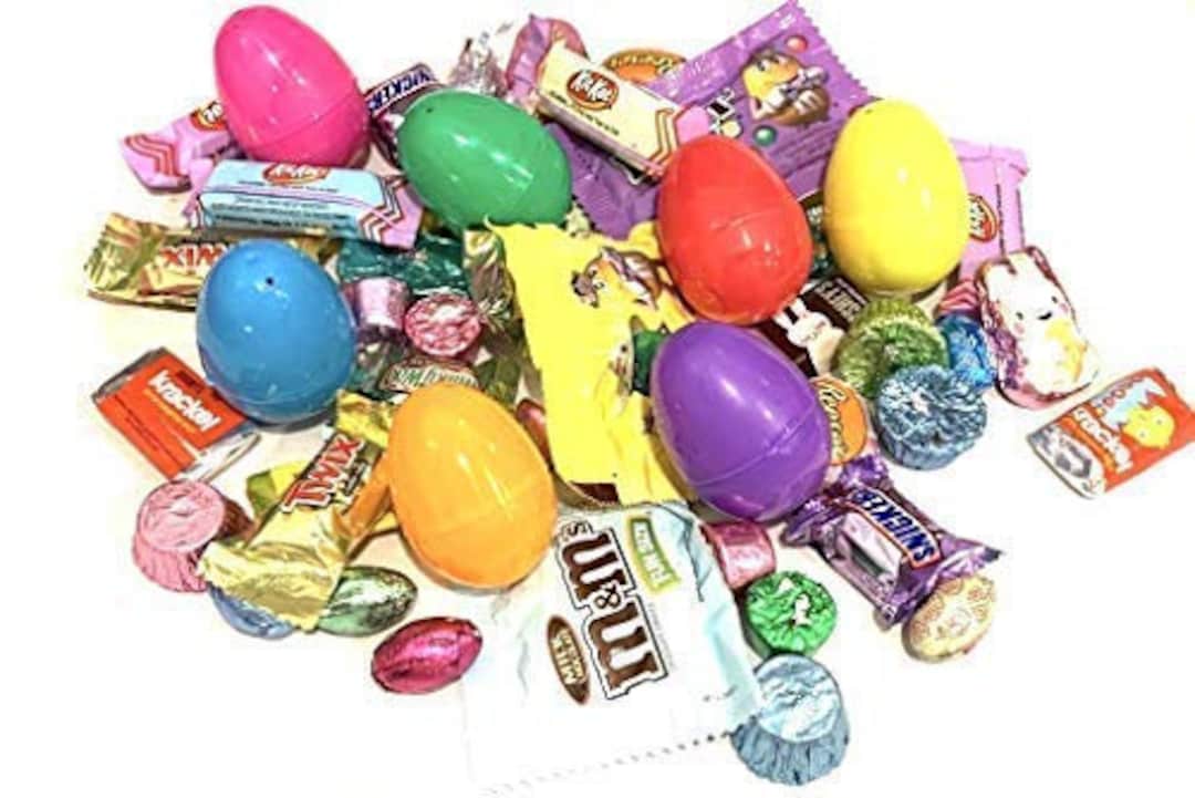 Pre Filled Easter Eggs Plastic Candy Filled Eggs Filled With Chocolate ...