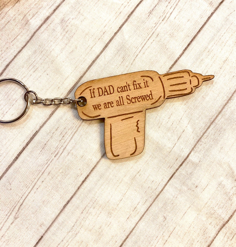 Father's Day Keychain Best Dad Tools Keychain Hammer Saw - Etsy